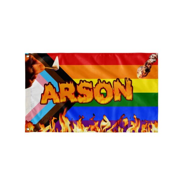 LGBTQ+ Arson Progress Pride Flag, Happy Pride Month Flag