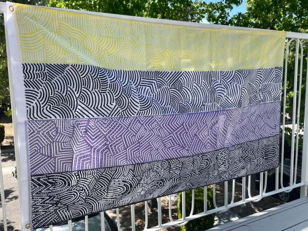 Nonbinary (Enby) Pride Flag, Happy Pride Month 2022 Flag