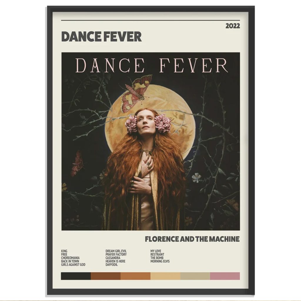 Florence And The Machine Dance Fever Retro Album Print Poster