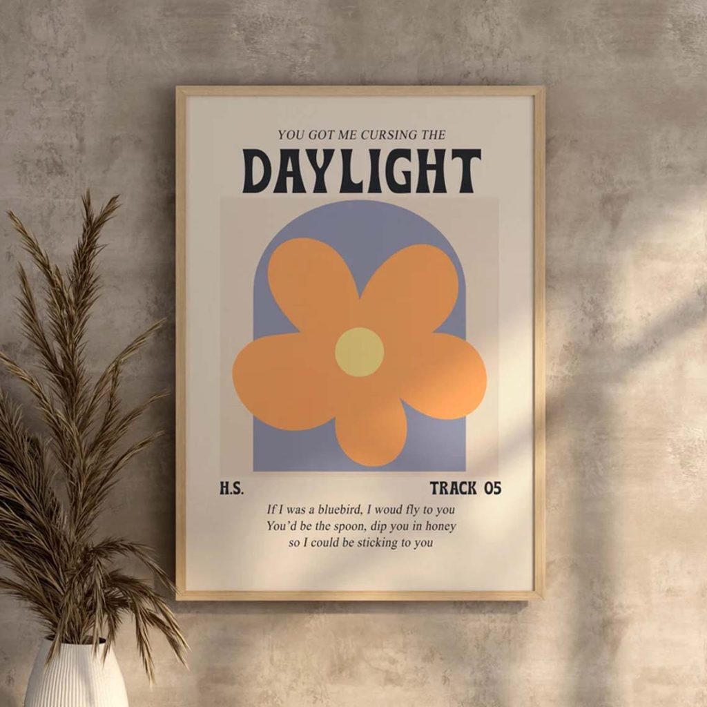 Daylight Print Harry Styles Retro Poster