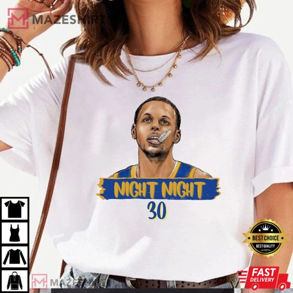 Stephen Curry Night Night Gift For Fan T-Shirt #2 - Mazeshirt
