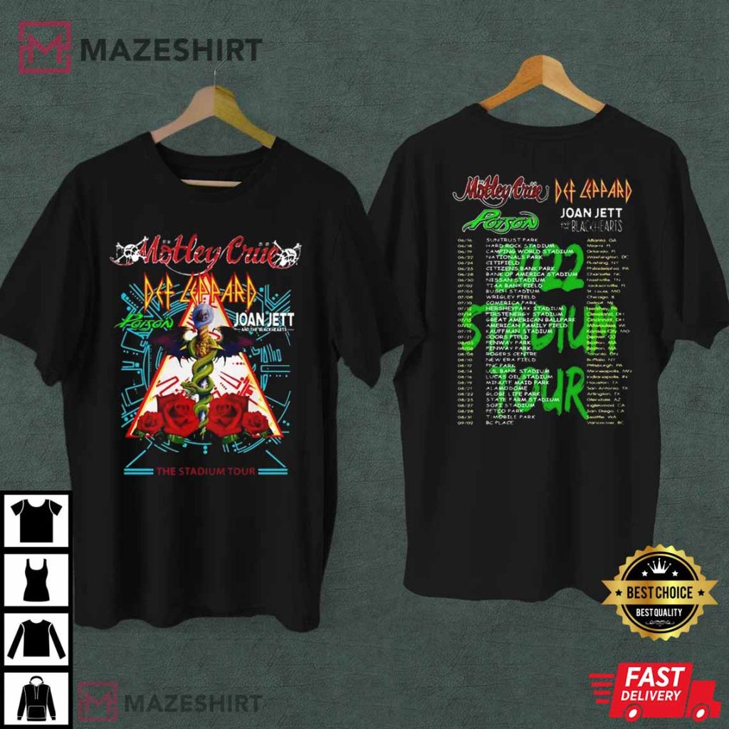 Motley Crue, The Stadium Tour 2022 Gift For Fan Shirt