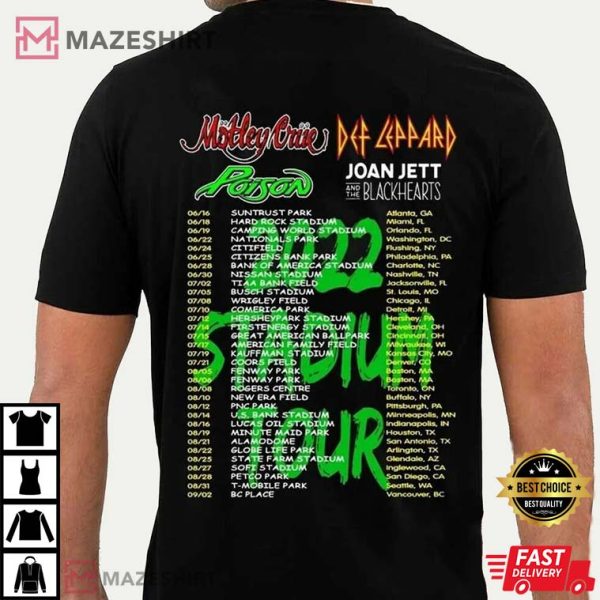 Motley Crue, The Stadium Tour 2022 Gift For Fan Shirt