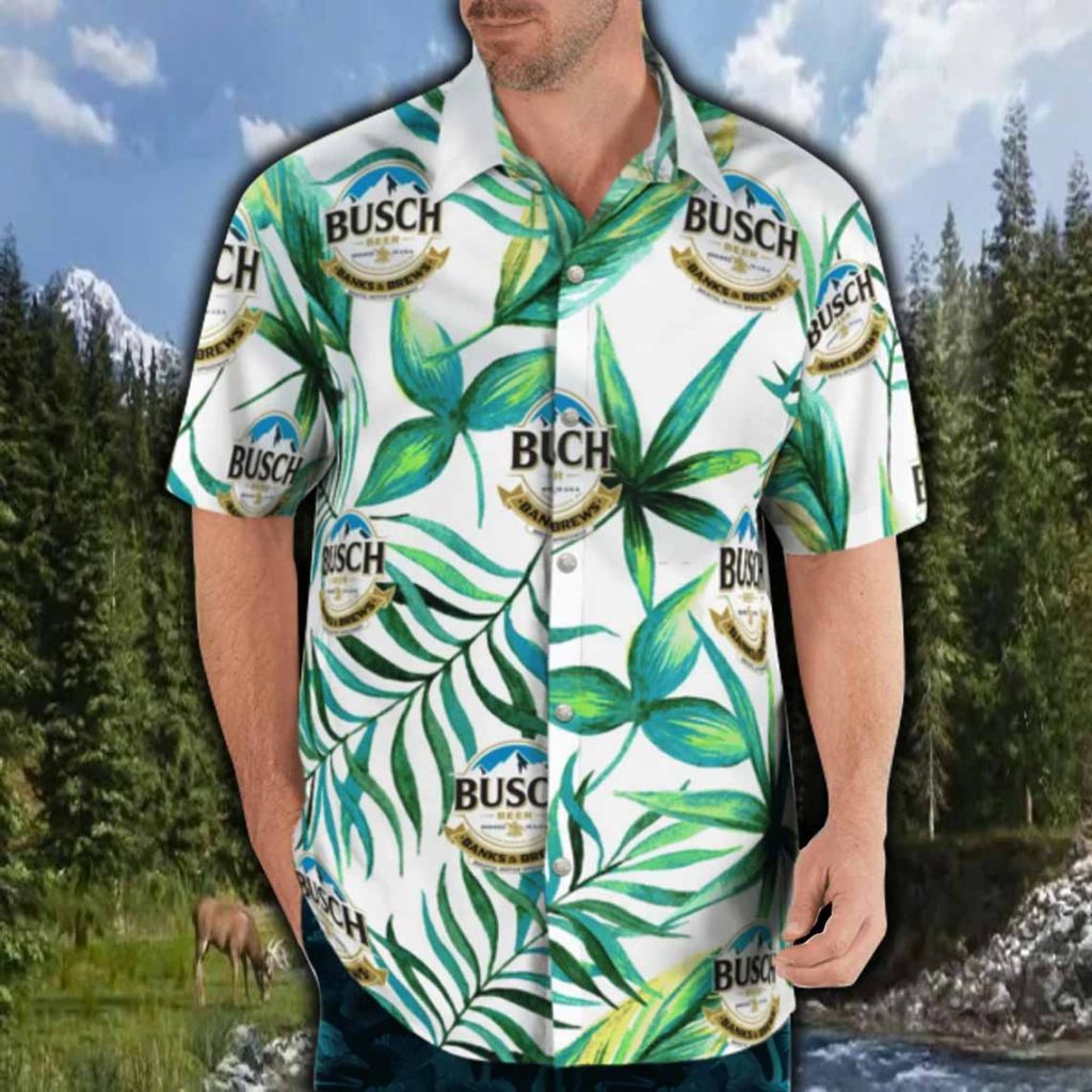 Busch Light Burnt Earth flower Unisex Summer Hawaiian Shirt
