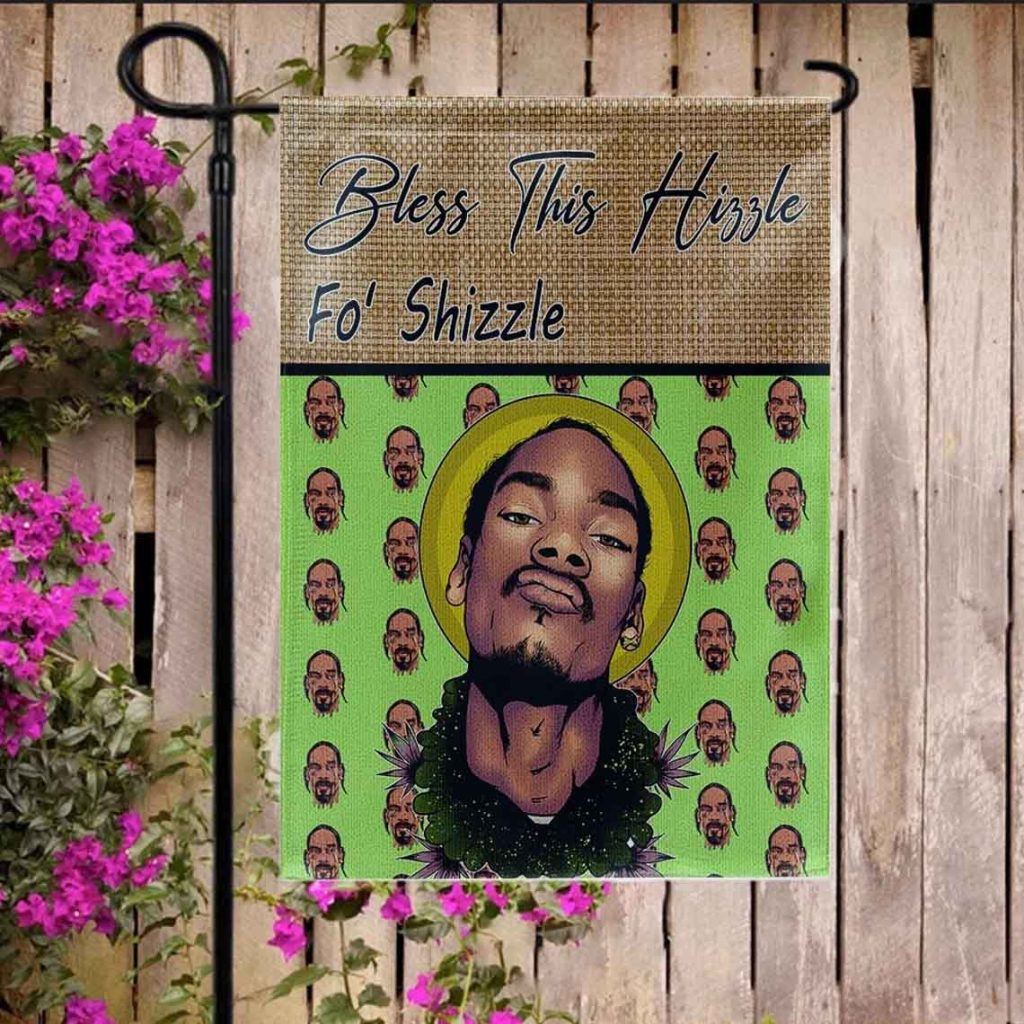 Snoop Dogg Face Bless This Hizzle Fo Shizzle Flag