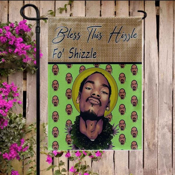 Snoop Dogg Face Bless This Hizzle Fo Shizzle Flag