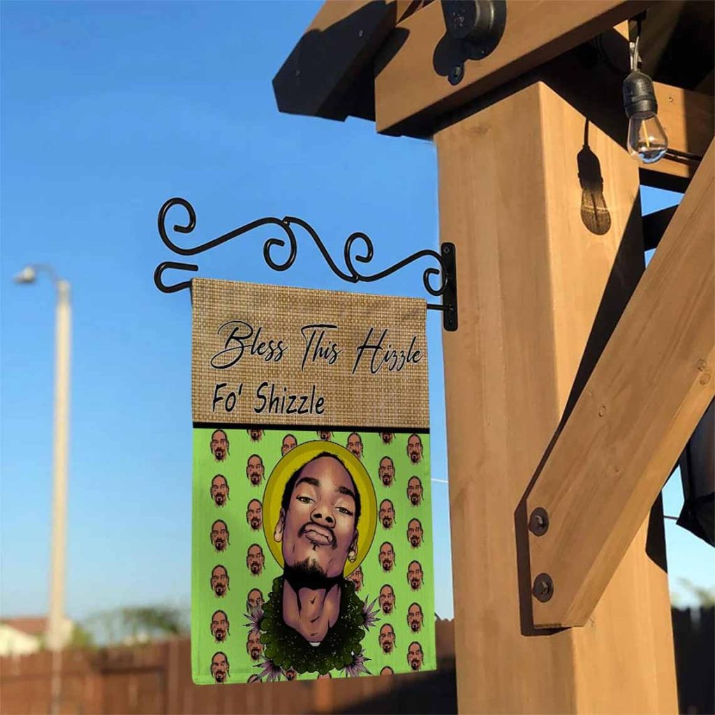 Snoop Dogg Face Bless This Hizzle Fo Shizzle Flag