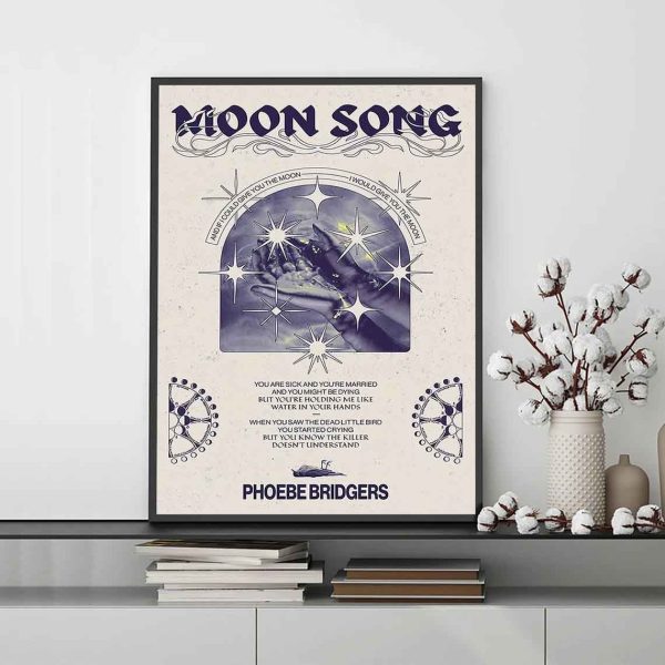 Phoebe Bridger Moon Song Poster, Music Poster