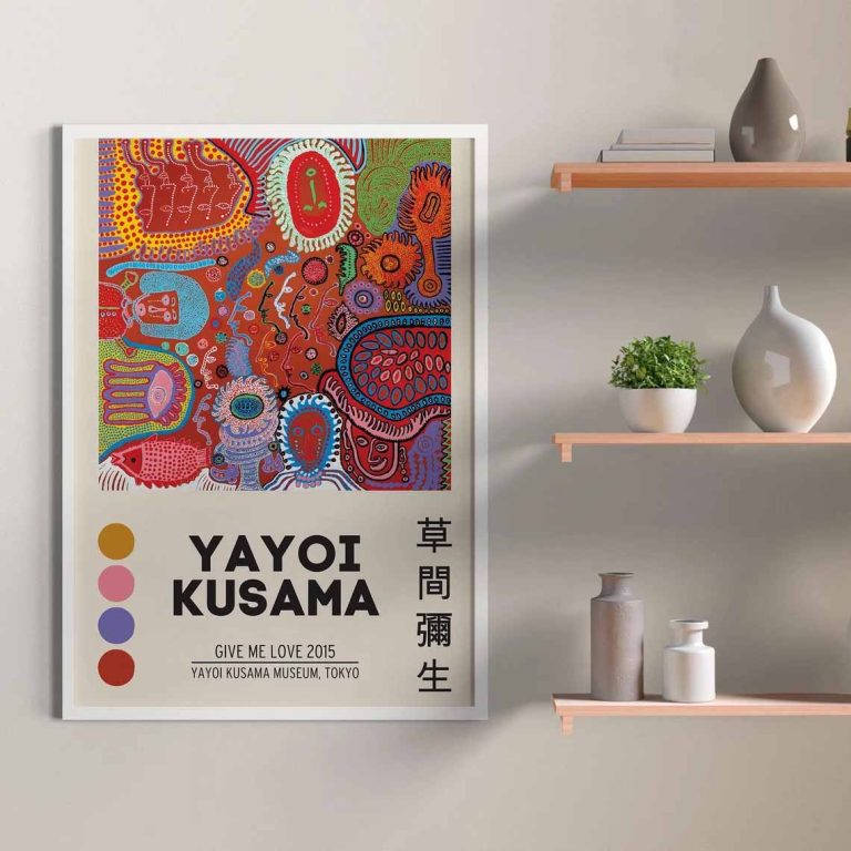 Yayoi Kusama Japanese Pop Art Poster