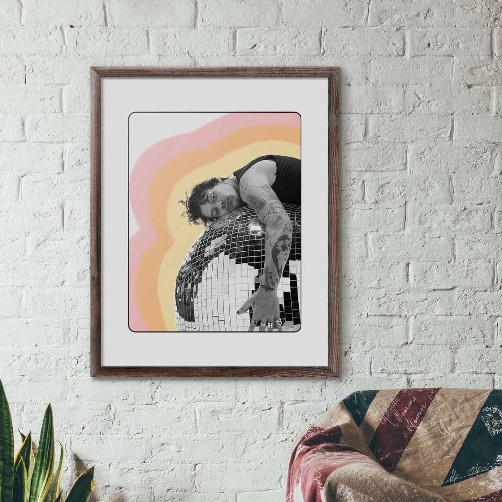 Harry Styles DISCO As It Was Retro Poster