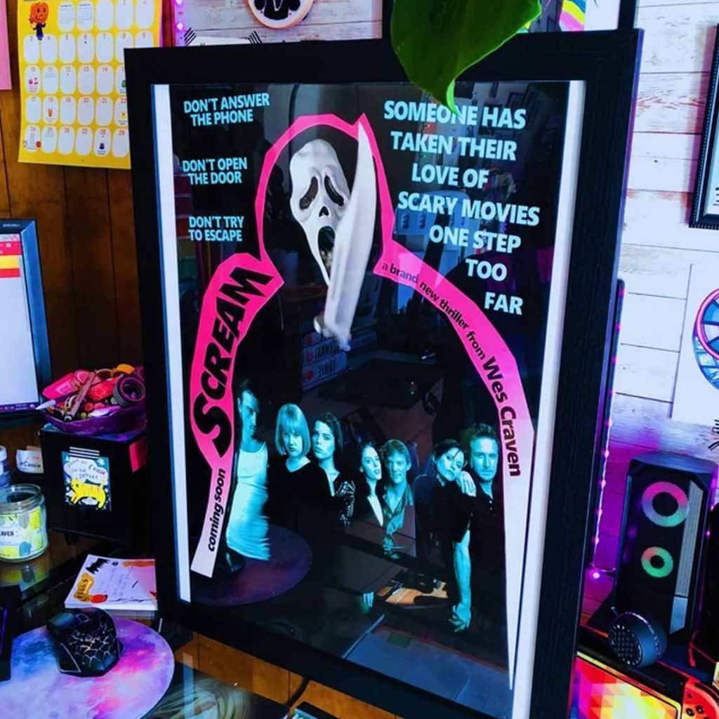 Blue Robin Scribbles Cute Inspired Poster