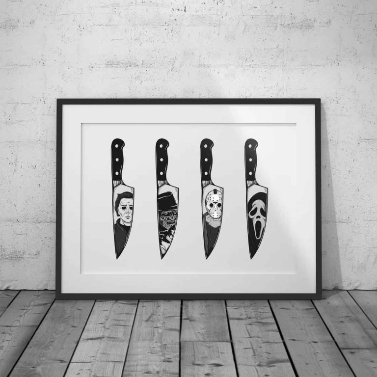 Horror Knives I Print Best Poster