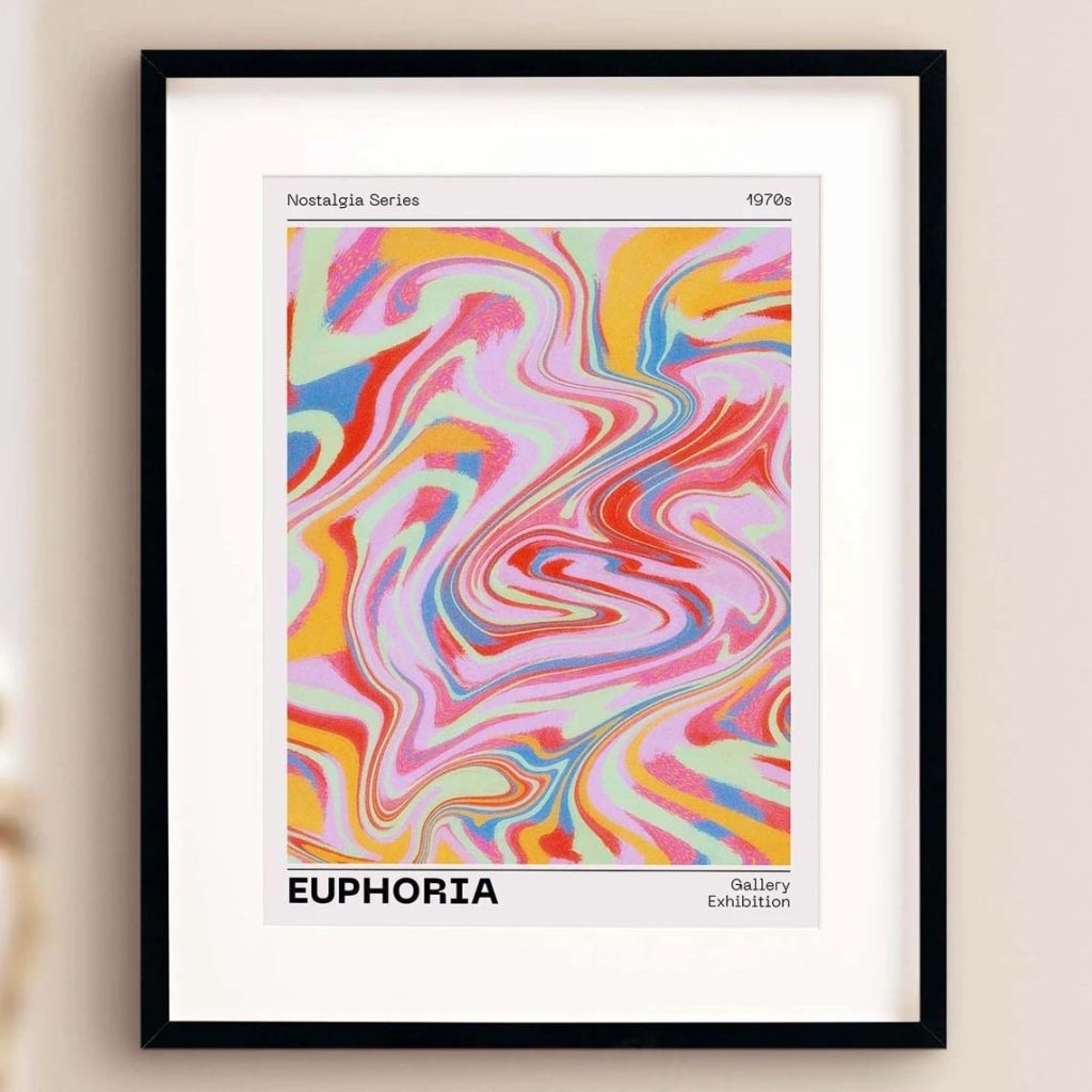 Aura Retro Grainy Gradient Poster