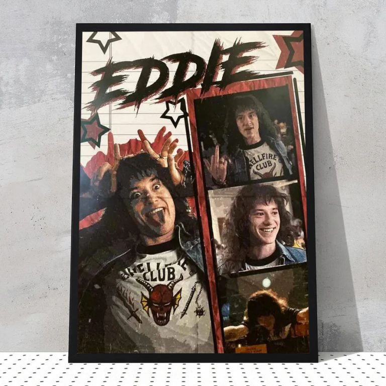 Eddie Munson Vintage 80s Club Inspired Poster