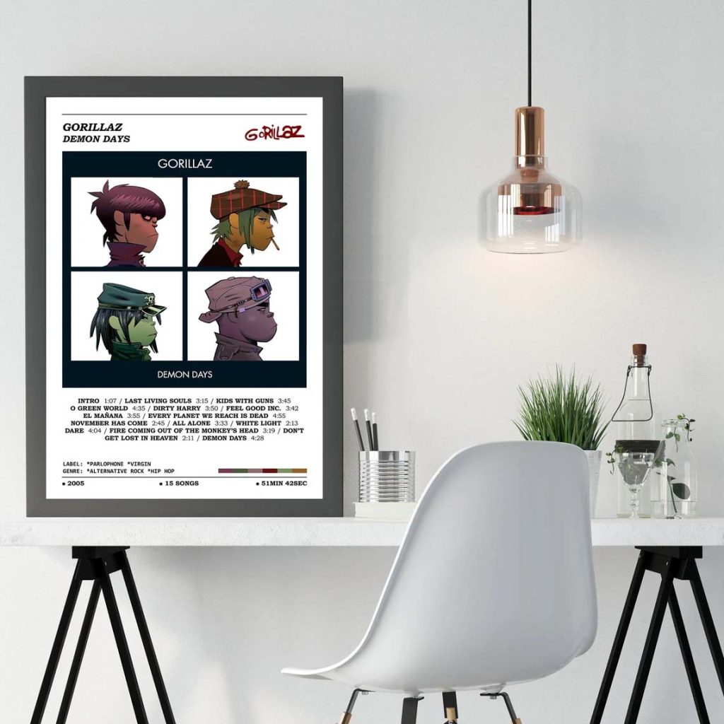 Gorillaz Demon Days Album Poster
