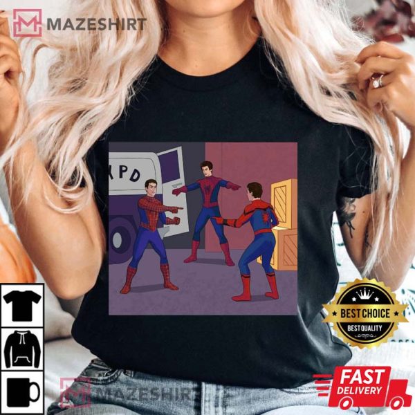 Three Spiderman Pointing Meme Best T-Shirt
