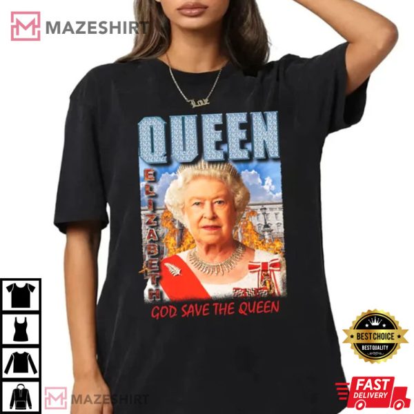 God Save The Queen Rip Queen Elizabeth II T-Shirt #2 - Mazeshirt