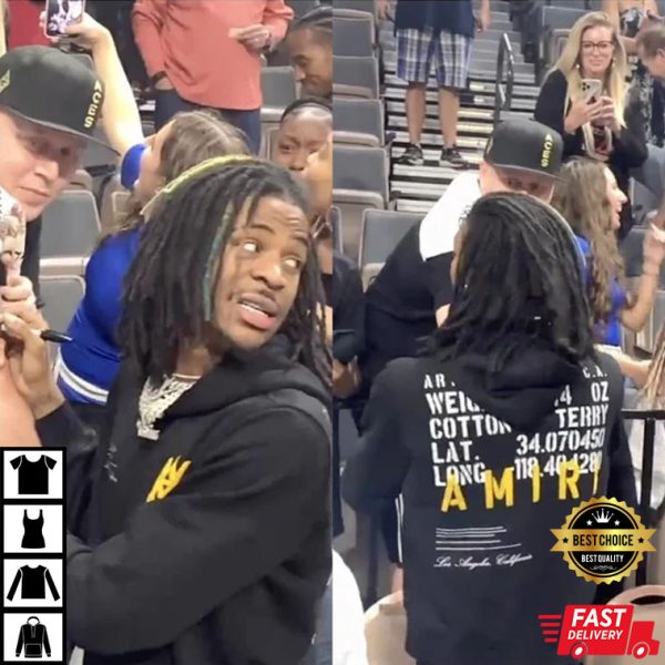 Ja Morant Amiri Military Specs Stencil T-Shirt - Mazeshirt