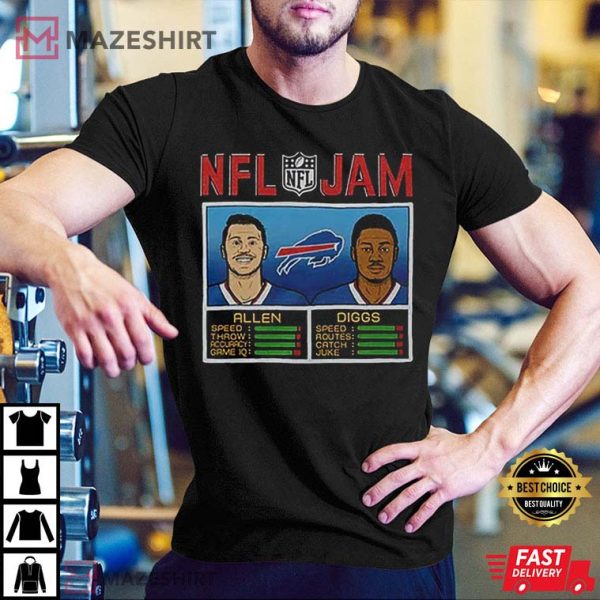 NFL JAM Buffalo Bills Josh Allen And Stefon Diggs Best T-Shirt