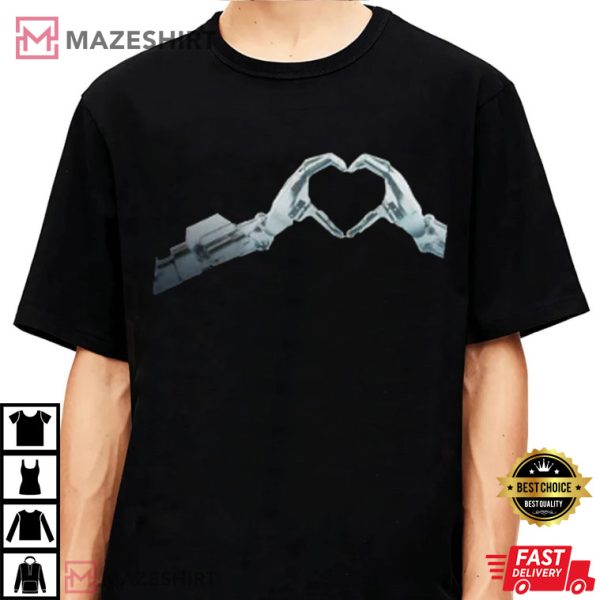 Teslabot TESLA AI Day Robot Heart T-Shirt