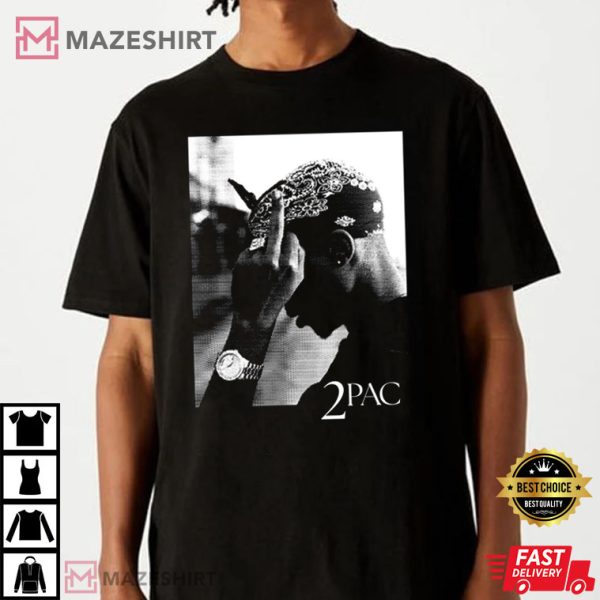 2Pac Tupac Shakur Rapper 90's Hip Hop Gangsta Best T-Shirt