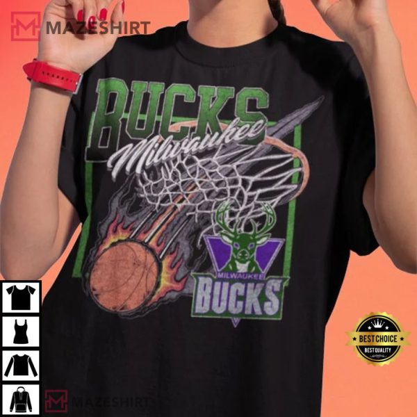 90s NBA Milwaukee Bucks Basketball Team 2021 Best T-Shirt