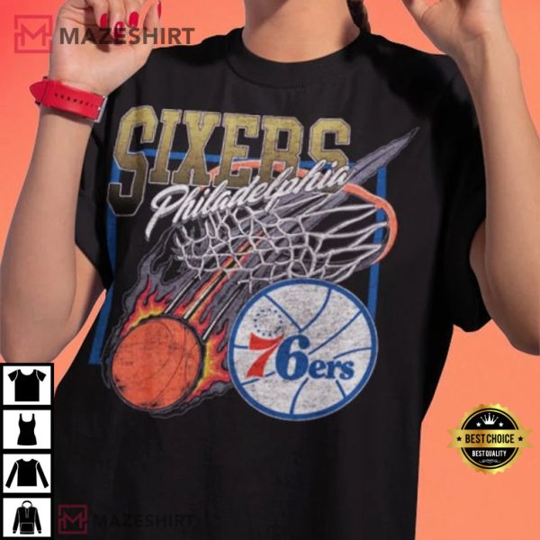 90s NBA Philadelphia 76ers Basketball Team 2021 Best T-Shirt