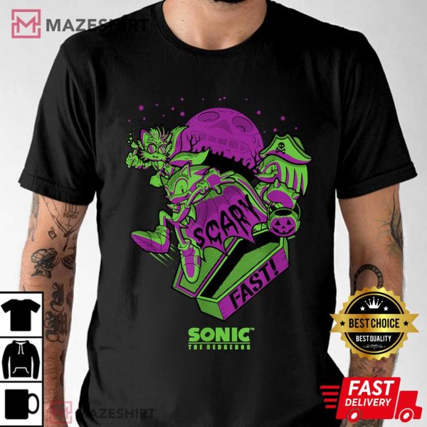 Sonic the Hedgehog - Scary Fast Halloween Gift For Fan T-Shirt