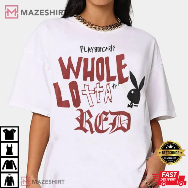 Limited Playboi Carti New Album Whole Lotta Red WLR Merch T-Shirt #2 ...