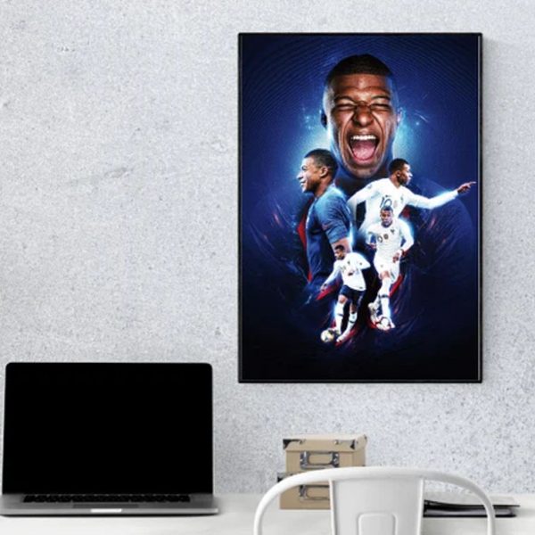 Kylian Mbappe Wall Art Printable Poster