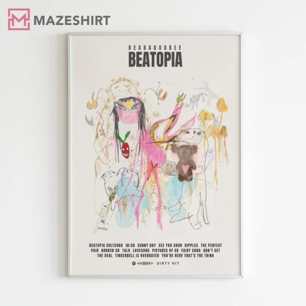 Beabadoobee 'Beatopia' Custom Album Tracklist Poster