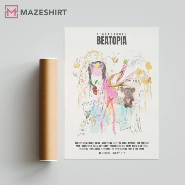 Beabadoobee 'Beatopia' Custom Album Tracklist Poster
