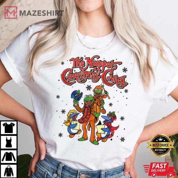 Retro 90s The Muppet Christmas Carol Characters T-Shirt