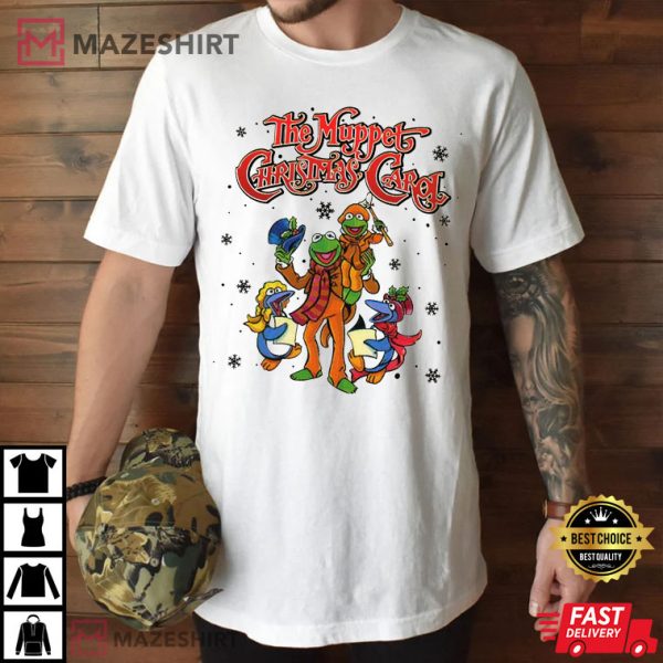 Retro 90s The Muppet Christmas Carol Characters T-Shirt
