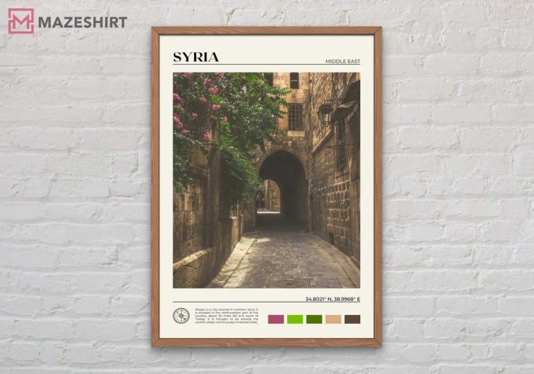 Syria Middle East Wall Decor Poster - Mazeshirt