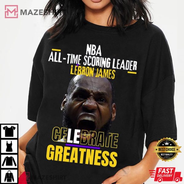 LeBron James All Time Scoring, MVP, NBA, Basketball T-Shirt - Mazeshirt