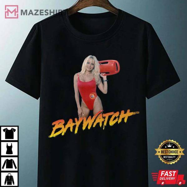 Sexy Pamela Anderson Baywatch Movie T-Shirt - Mazeshirt