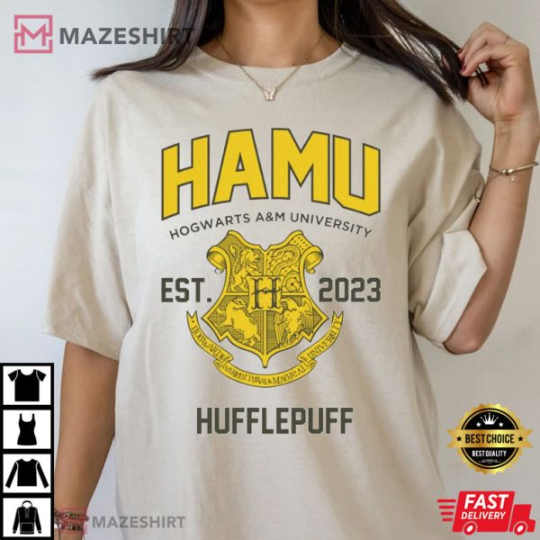 Hogwarts AM University Merch Hufflepuff T-Shirt