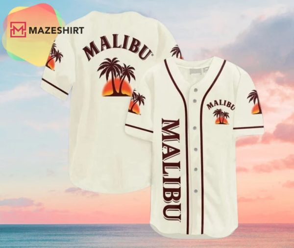 Malibu Beach Vacation Baseball Jersey