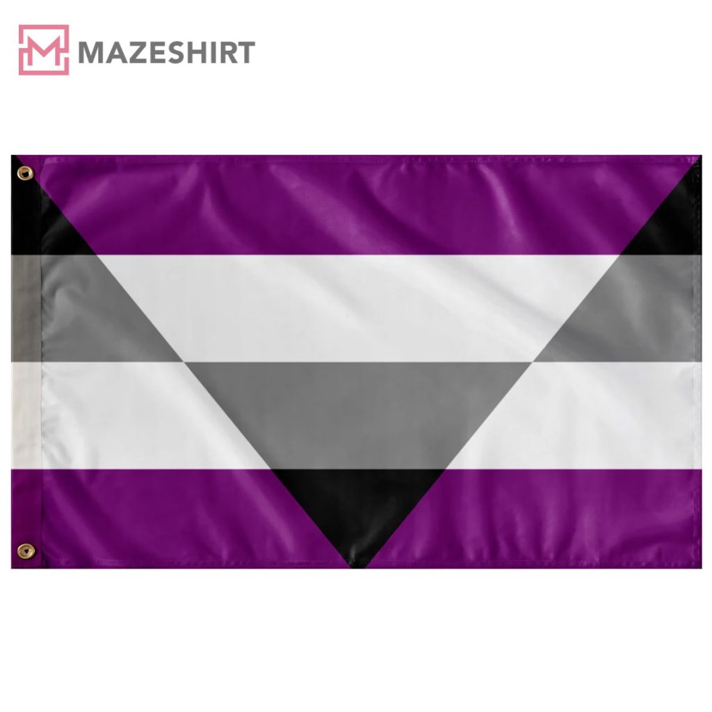 Aegosexual Pride Month LGBTQ+ Wall Flag - Mazeshirt