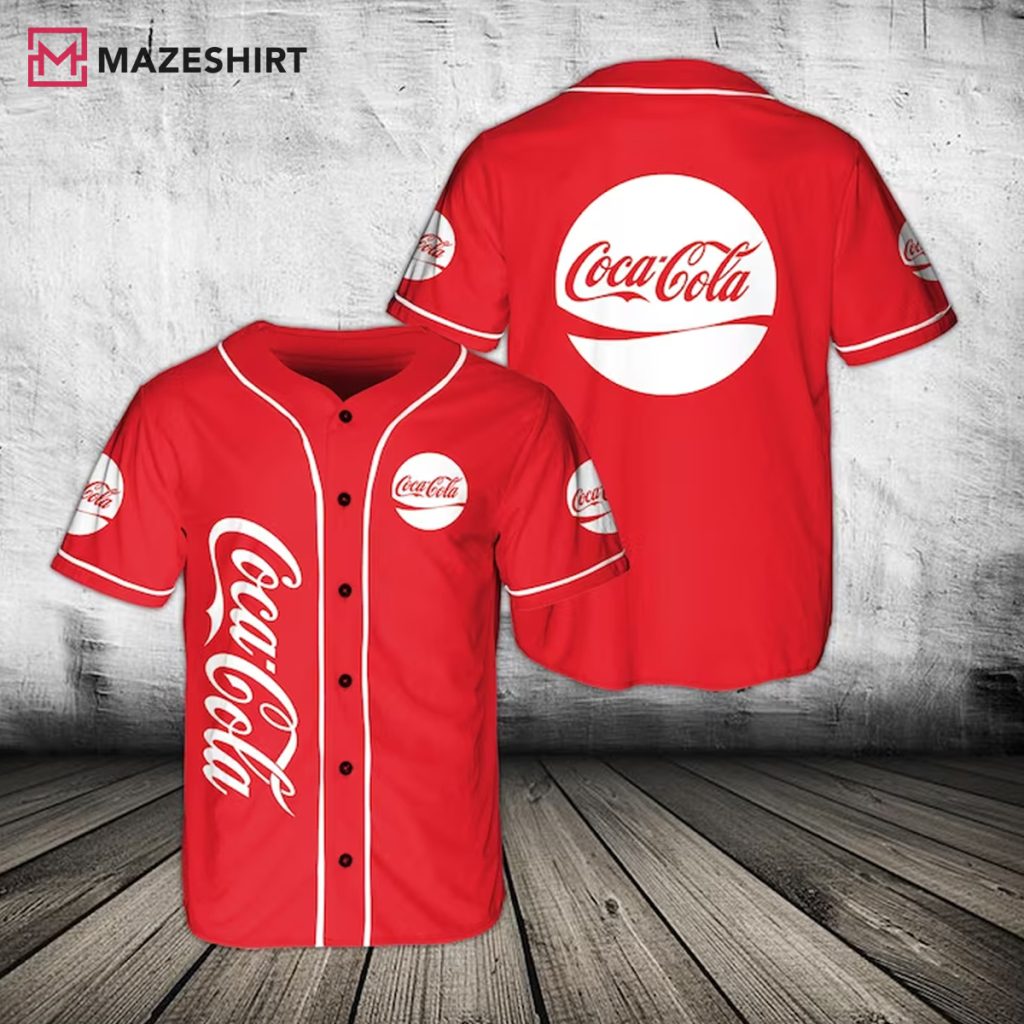 Coca Cola Red Baseball Jersey