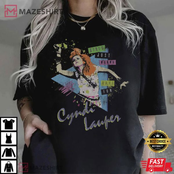 Cyndi Lauper Girls Just Wanna Have Fun T-Shirt