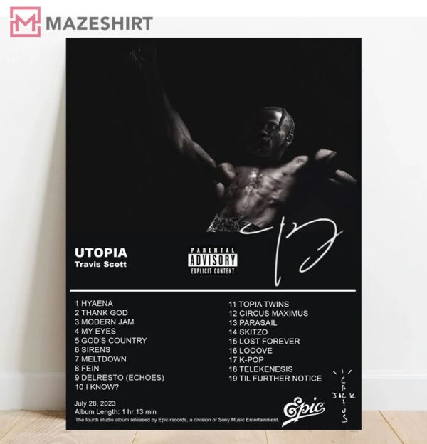 Travis Scott Utopia Album Poster
