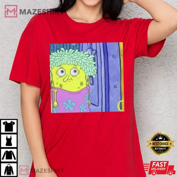 Spongebob Wife Shower Meme T-Shirt