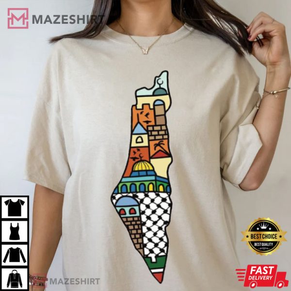 Free Gaza Palestine Flag T-Shirt