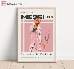 Lionel Messi Inter Miami Signature Poster