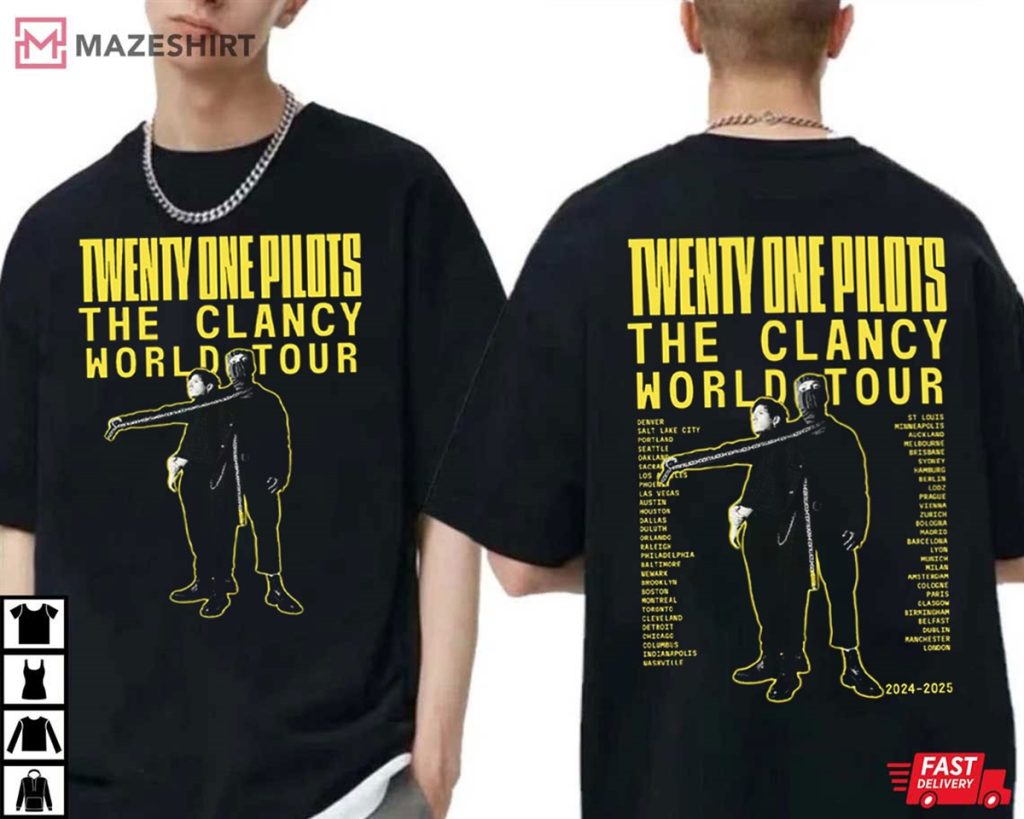 Twenty One Pilots the Clancy World Tour T-Shirt
