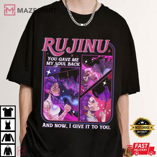 Rujinu Jinu Rumi Vintage Saja Boys Huntrix Kpop Demon Hunters T-Shirt